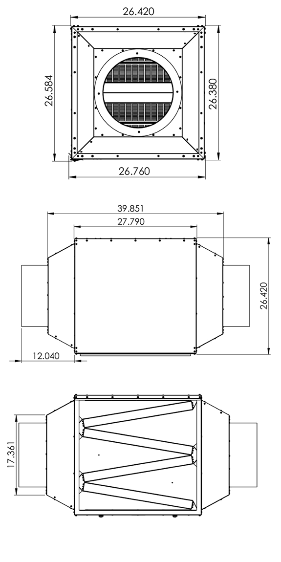 HVACQuick - HVACQuick IFWB4 Series W-Bank Insulated High Flow Inline ...